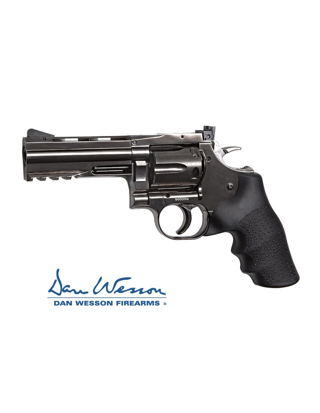Revolver Dan Wesson 715, 4" Steel Grey - 4,5 mm Co2 Bbs Acero