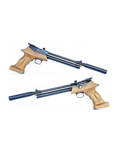Pistola PCP Artemis/Zasdar PP800 multi-tiro con supresor de sonido y Regulador cal. 4,5 mm Balines